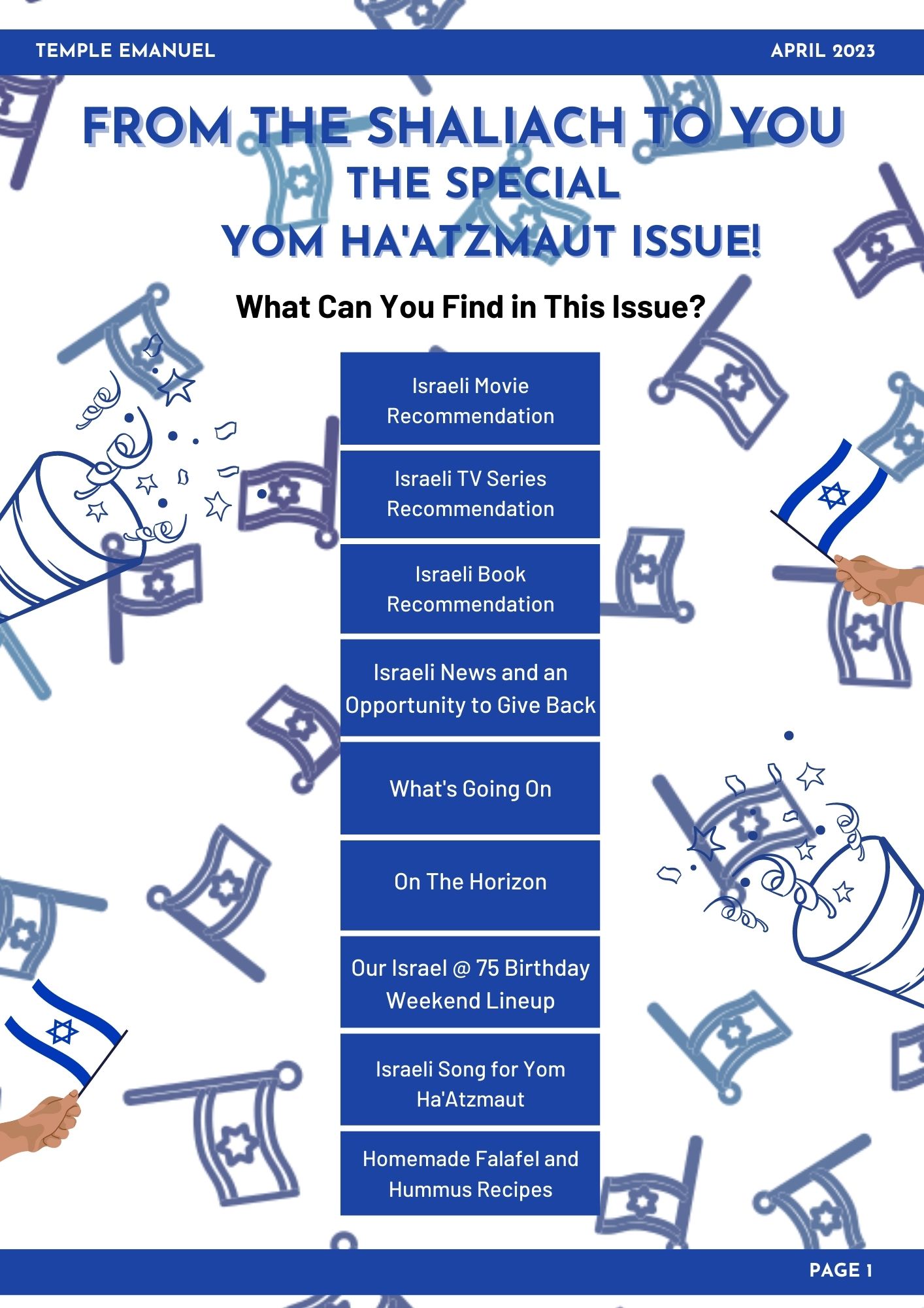 Shaliach | Temple Emanuel - Reform Temple in Montgomery CountyTemple ...