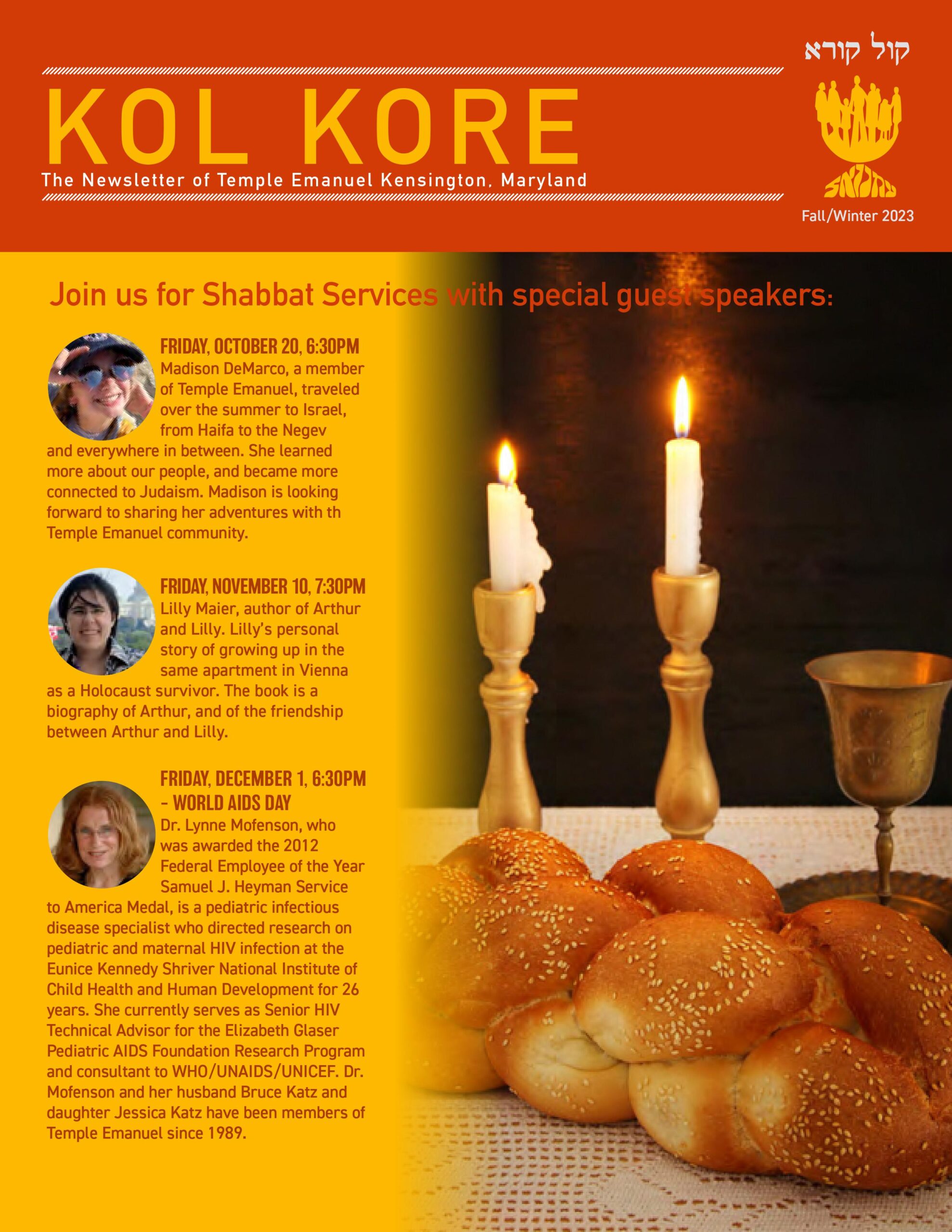 Kol Kore Newsletter | Temple Emanuel - Reform Temple in Montgomery CountyTemple Emanuel